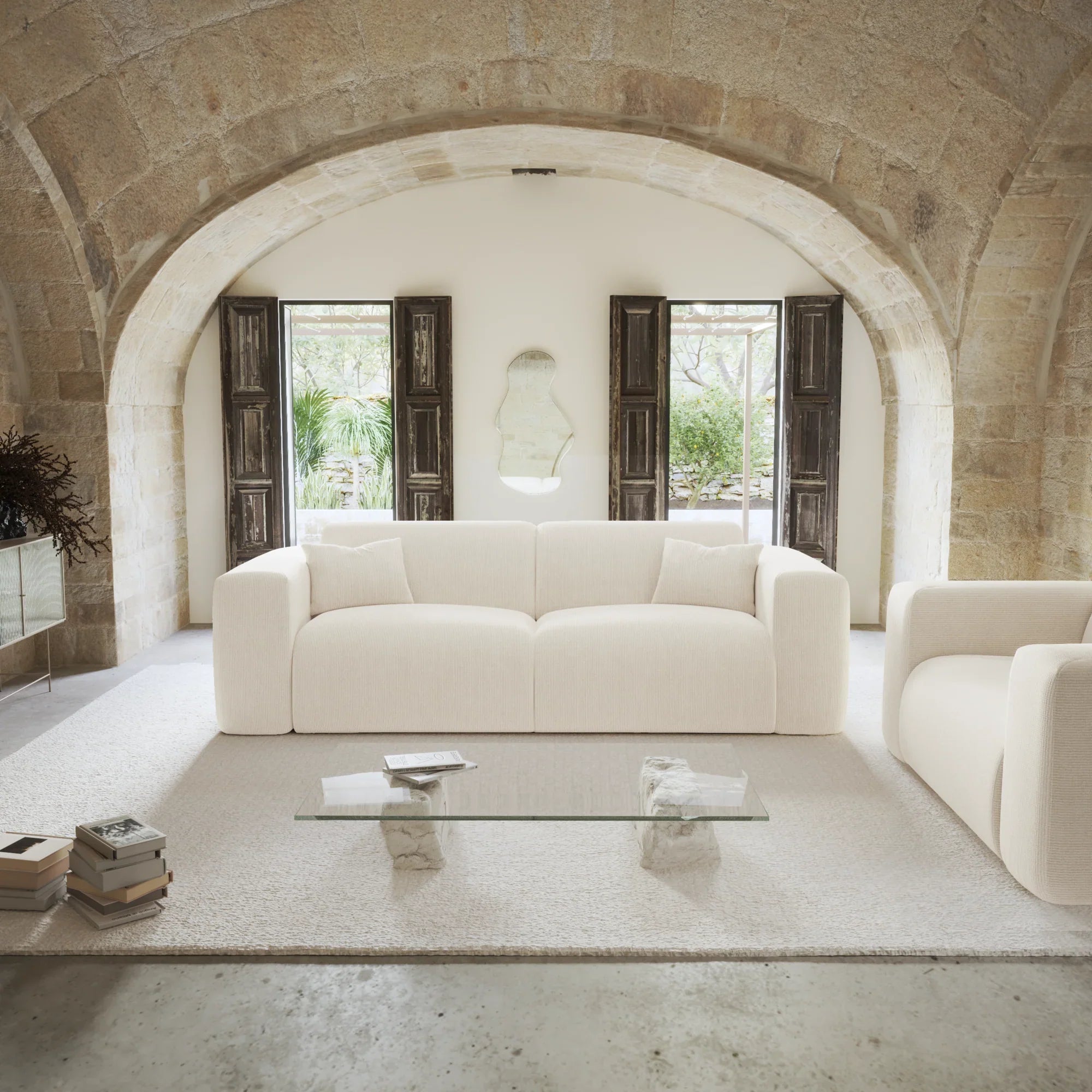 Canapé Myra – Design arrondi, assise généreuse & style minimaliste ...